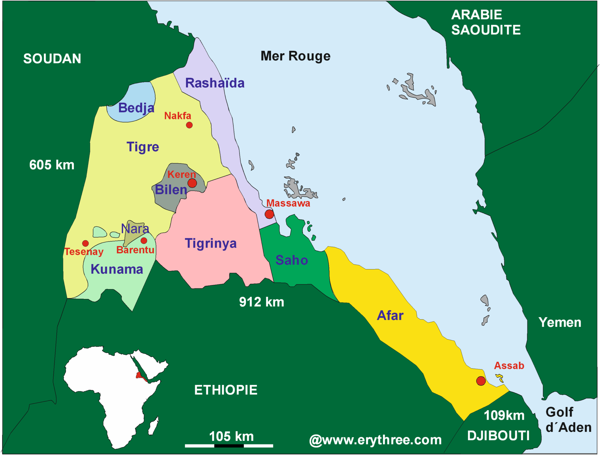 Langues – Erythrée